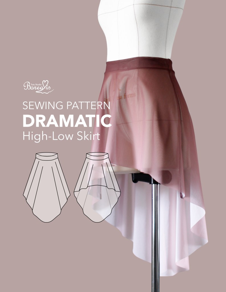 SEWING PATTERN | Dramatic High-Low Skirt - Tutu Studio Borealis