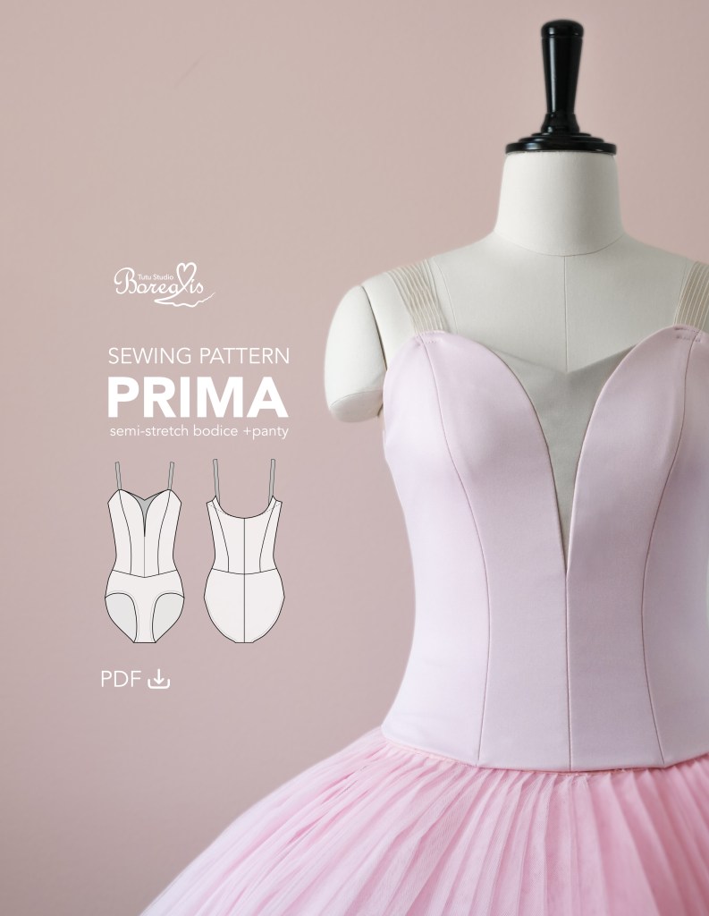 SEWING PATTERN | PRIMA Semi-Stretch Ballet Bodice + panty - Tutu Studio Borealis