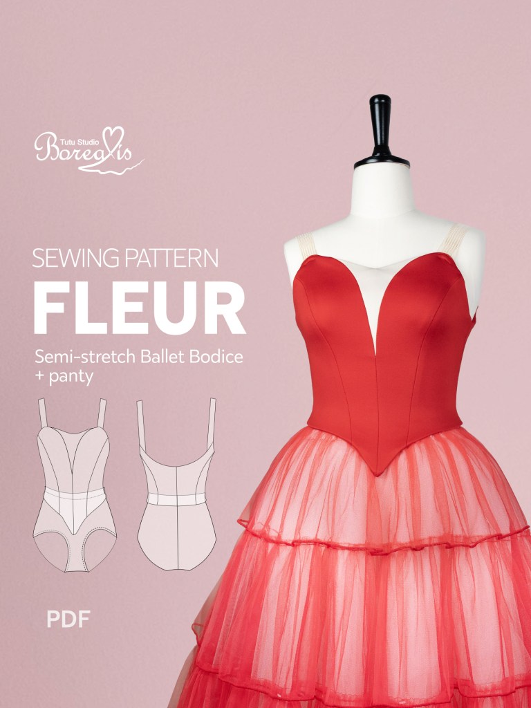 SEWING PATTERN | FLEUR Semi-Stretch Ballet Bodice +panty - Tutu Studio ...